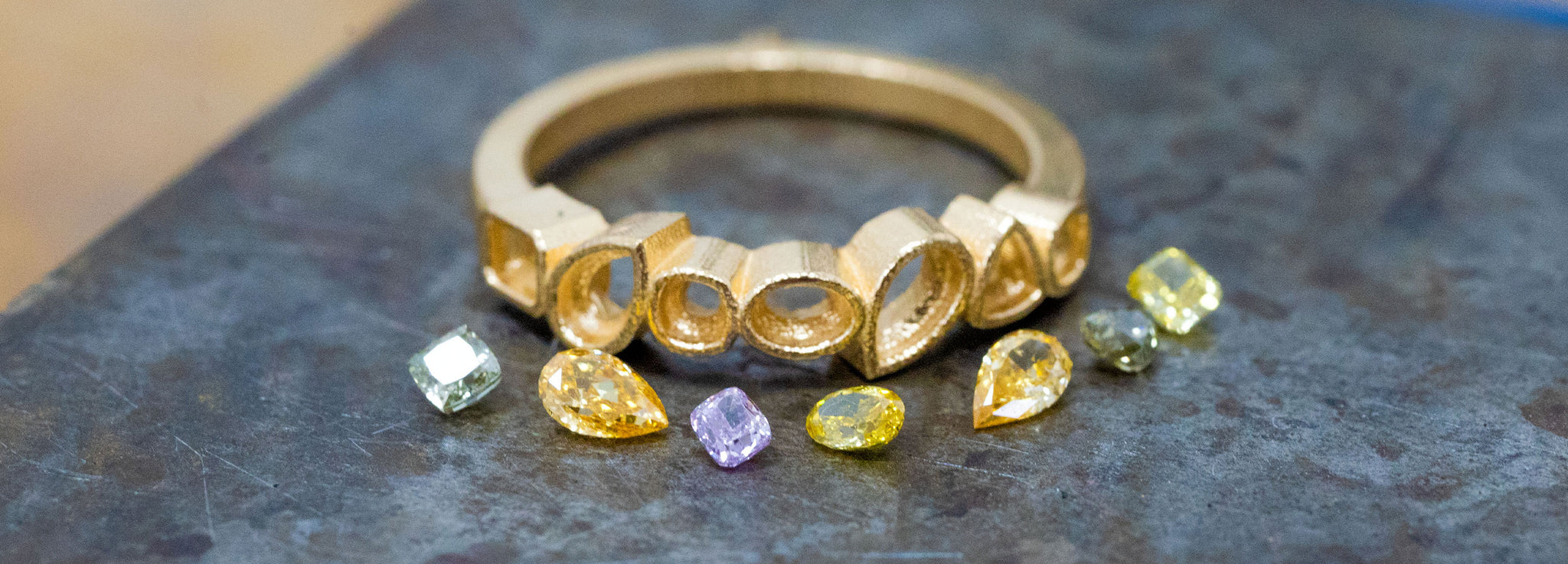 Behind the Scenes: Crafting the Blossom Multicolor Bezel Ring at Palom