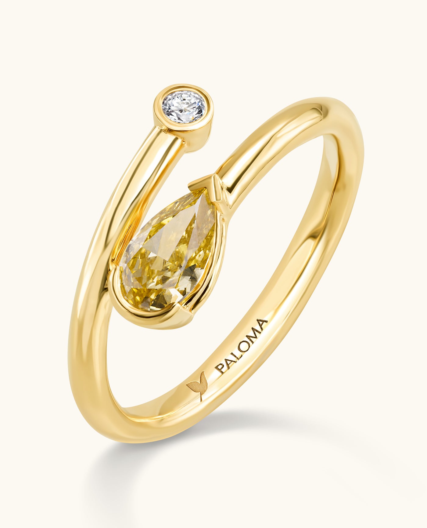 2-Toned Statement Diamond Wrap Ring