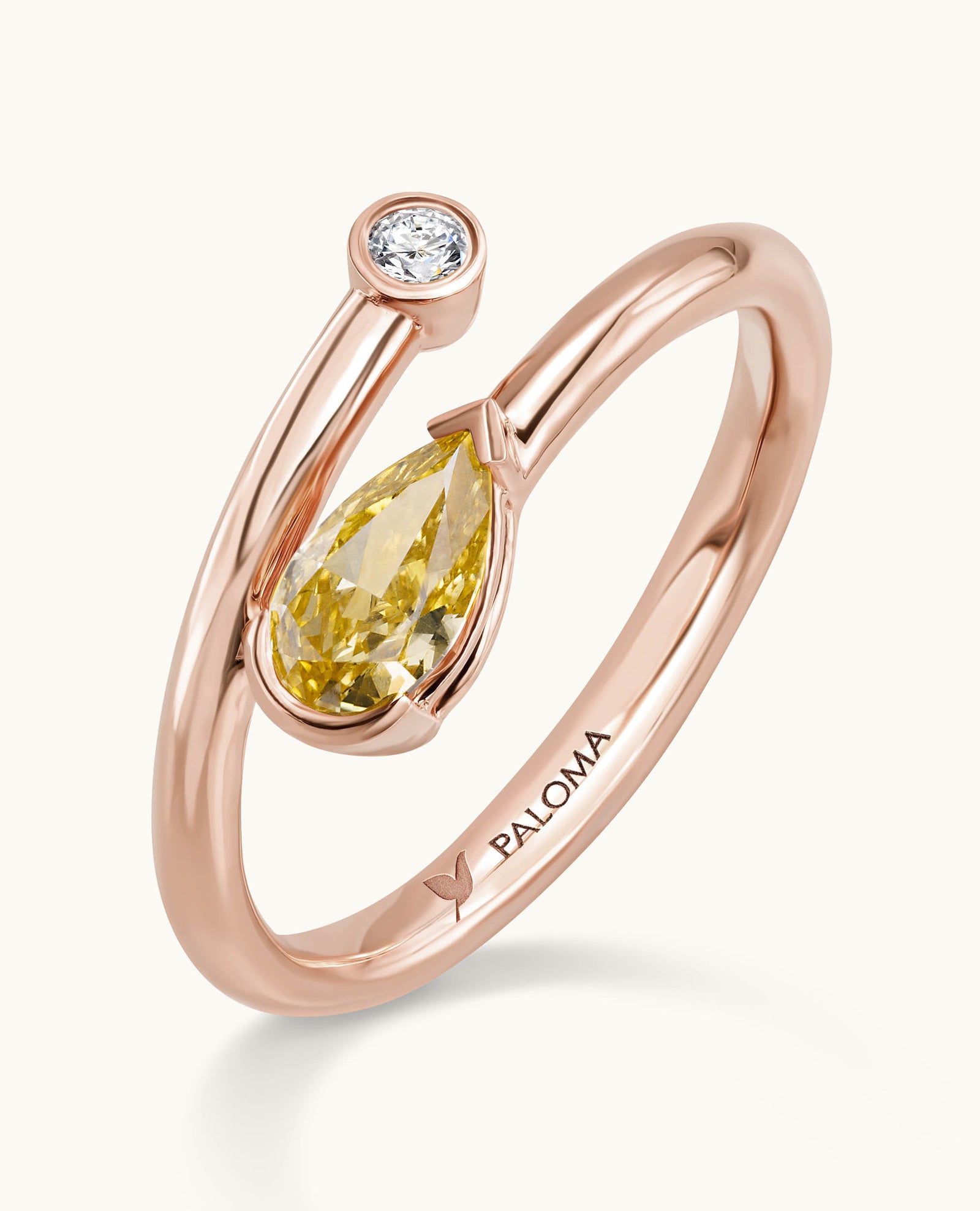 2-Toned Statement Diamond Wrap Ring