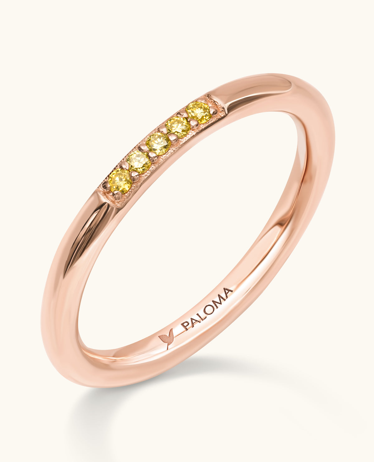 5-Stone Diamond Stack Ring