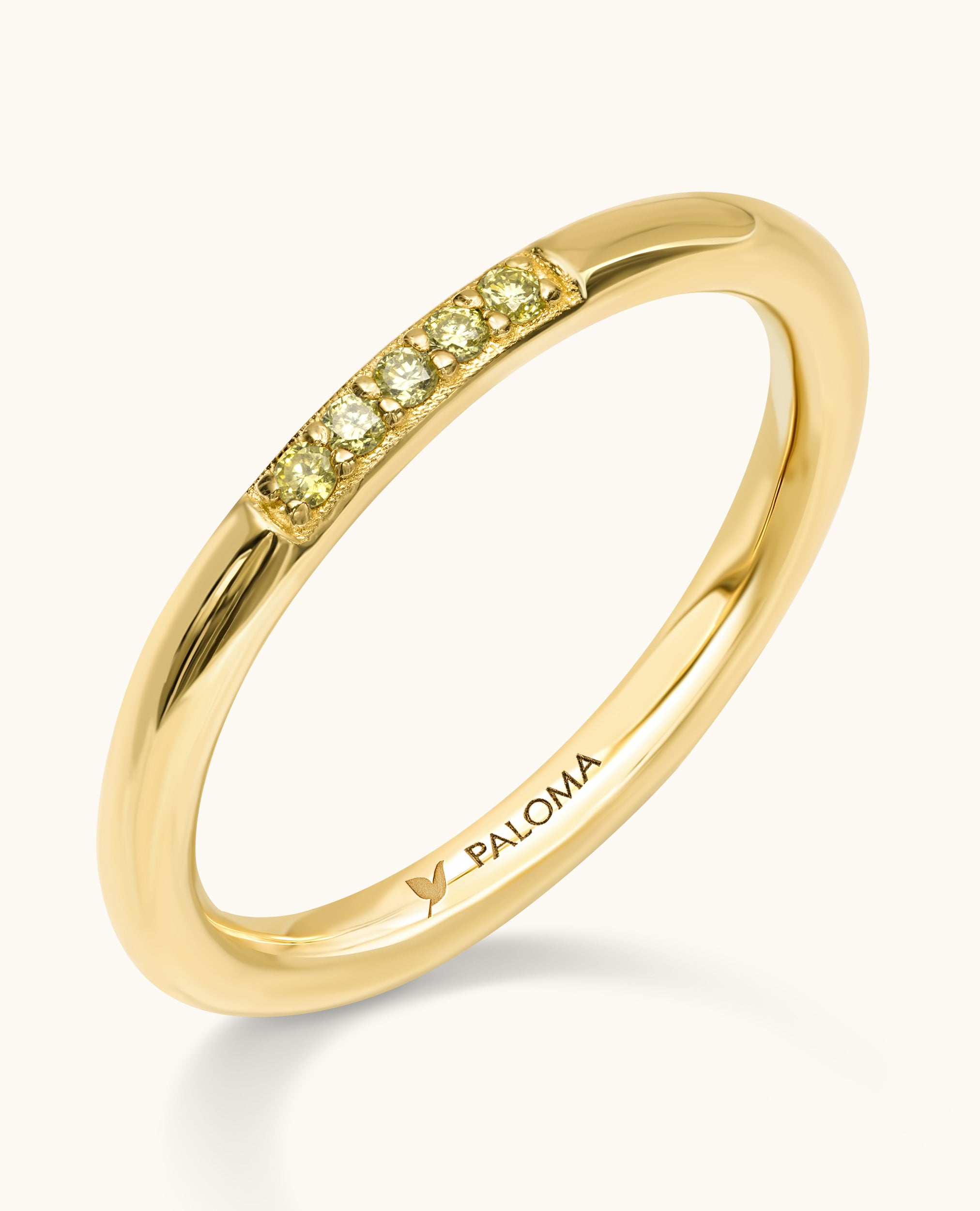 5-Stone Diamond Stack Ring