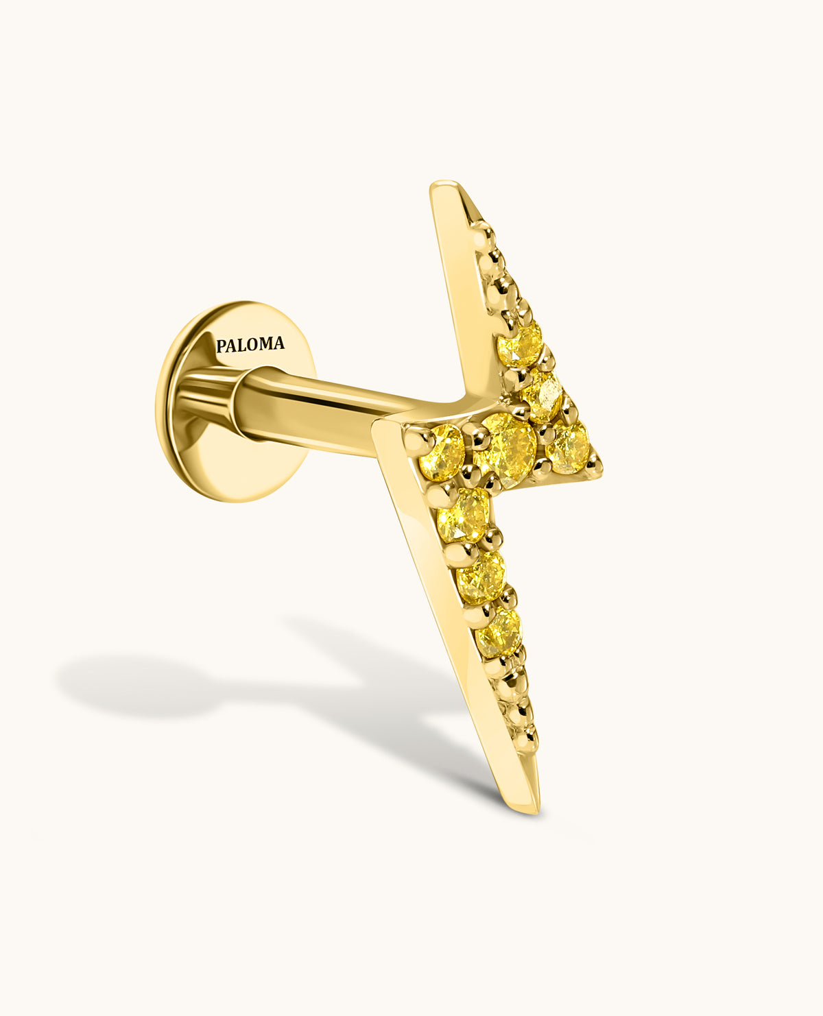 Yellow Diamond Lighting Bolt Helix