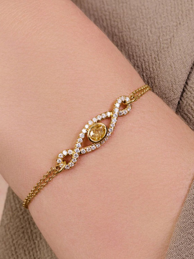 2-Toned Statement Diamond Wrap Ring