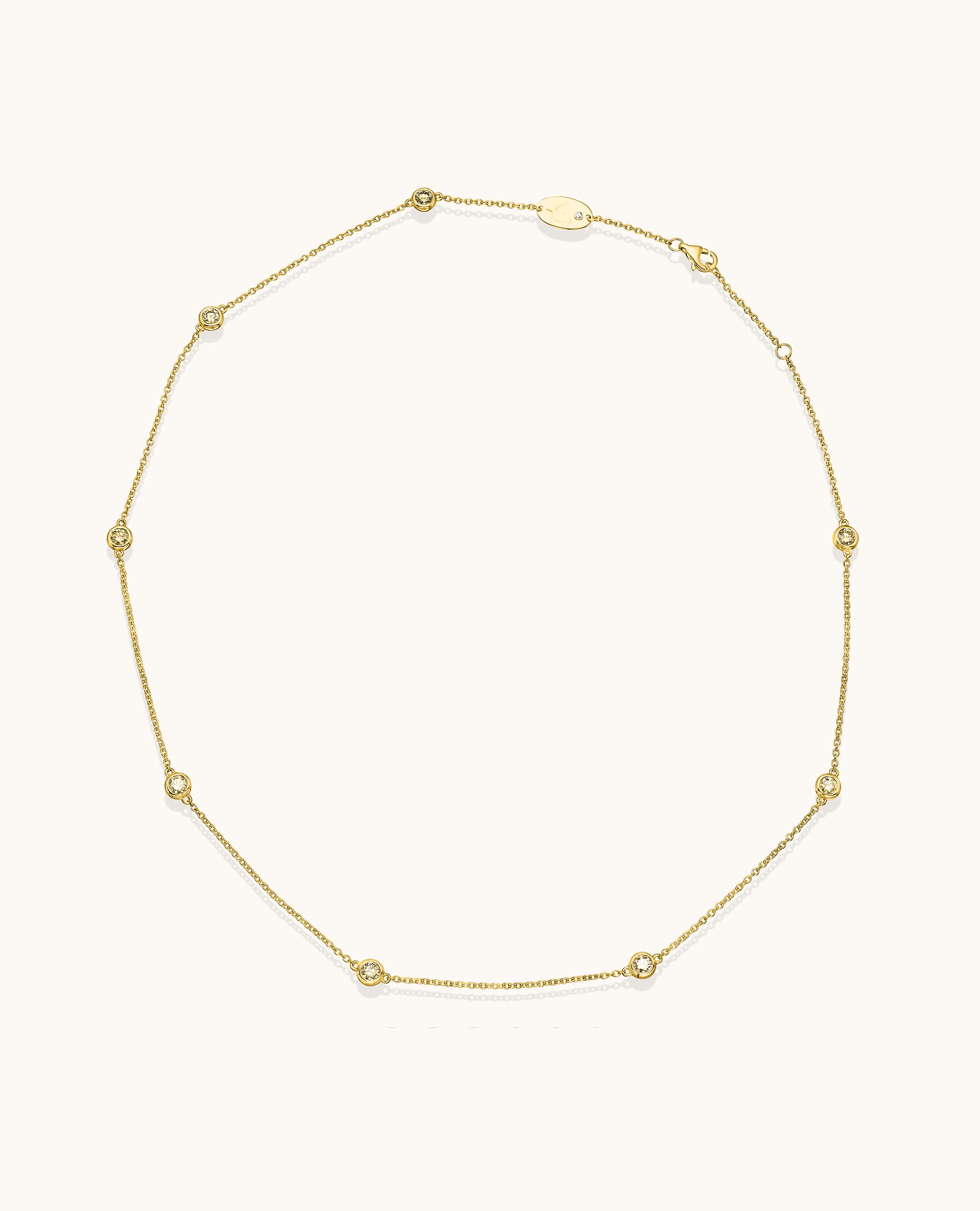 Yellow Diamond by the Yard Necklace