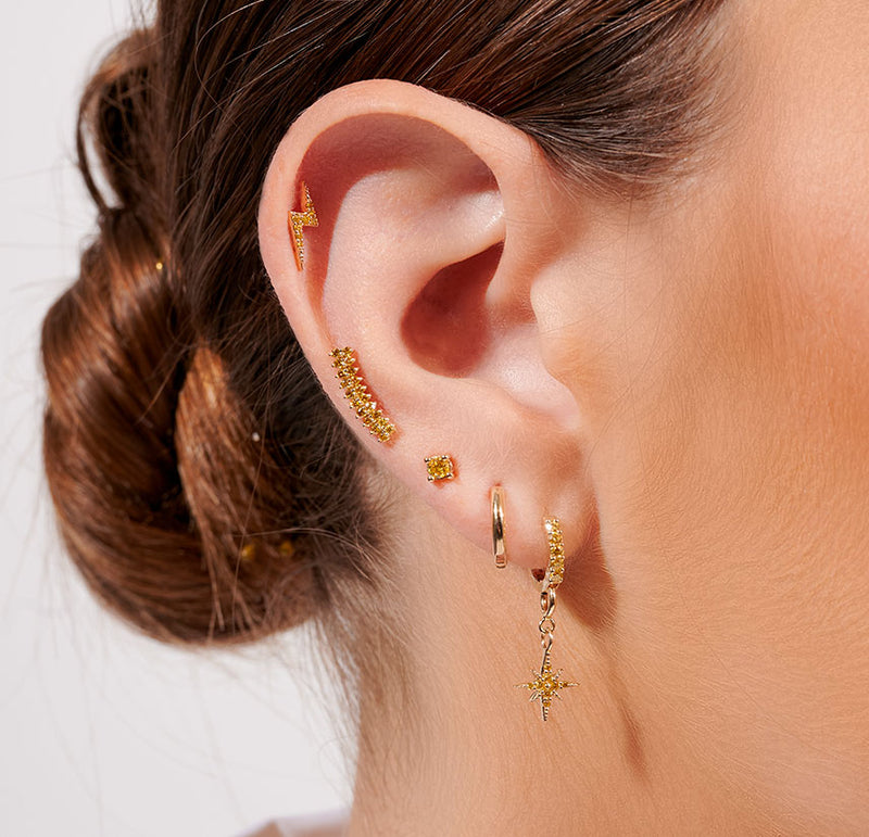 Yellow Diamond Lighting Bolt Helix