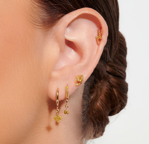 Yellow Diamond Evil Eye Stud Attachment